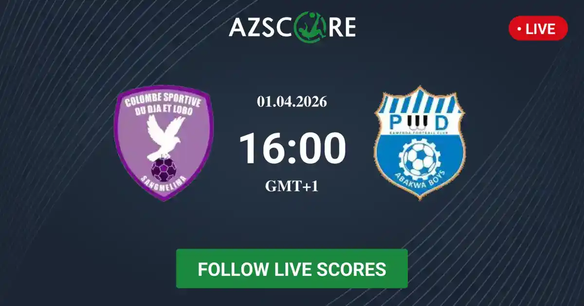 Colombe du Dja et Lobo vs PWD de Bamenda 01/04/2026 live score, H2H and ...