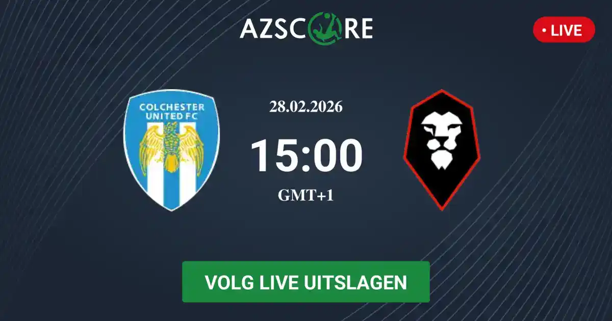 Colchester United vs Salford City 28/02/2026 live score, H2H en stats ...