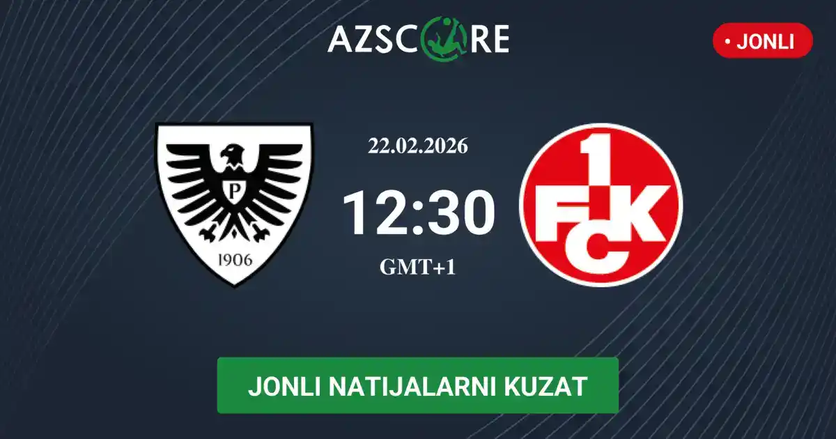 Proyssen vs Kayzerslautern 22/02/2026 jonli hisob, H2H va statistika ...