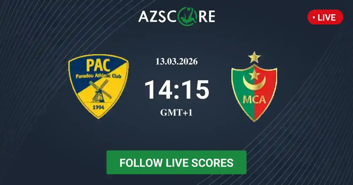 Paradou AC vs MC Alger 13/03/2026 live score, H2H and stats - Football ...