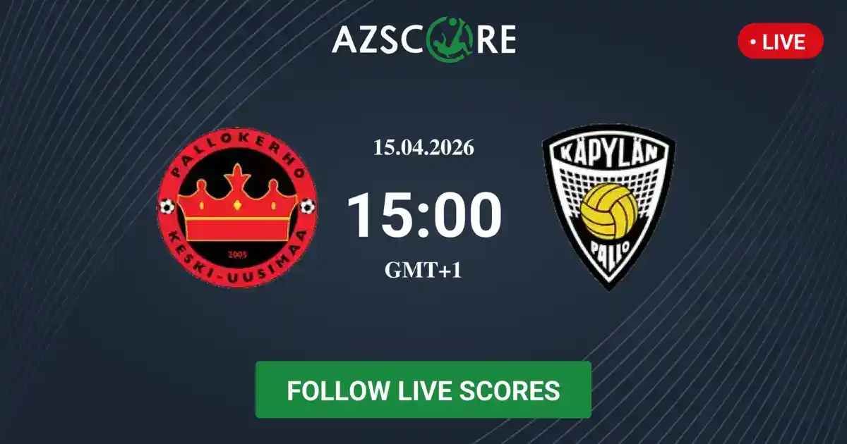 Pallokerho Keski-Uusimaa vs KaPa 15/04/2026 live score, H2H and stats ...