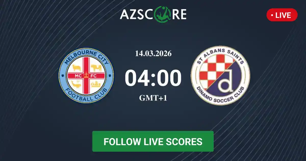 Melbourne City FC 2 vs St Albans Saints 14/03/2026 live score, H2H and ...