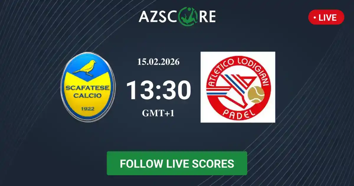 Scafatese Calcio 1922 vs Atletico Lodigiani 15/02/2026 live score, H2H ...