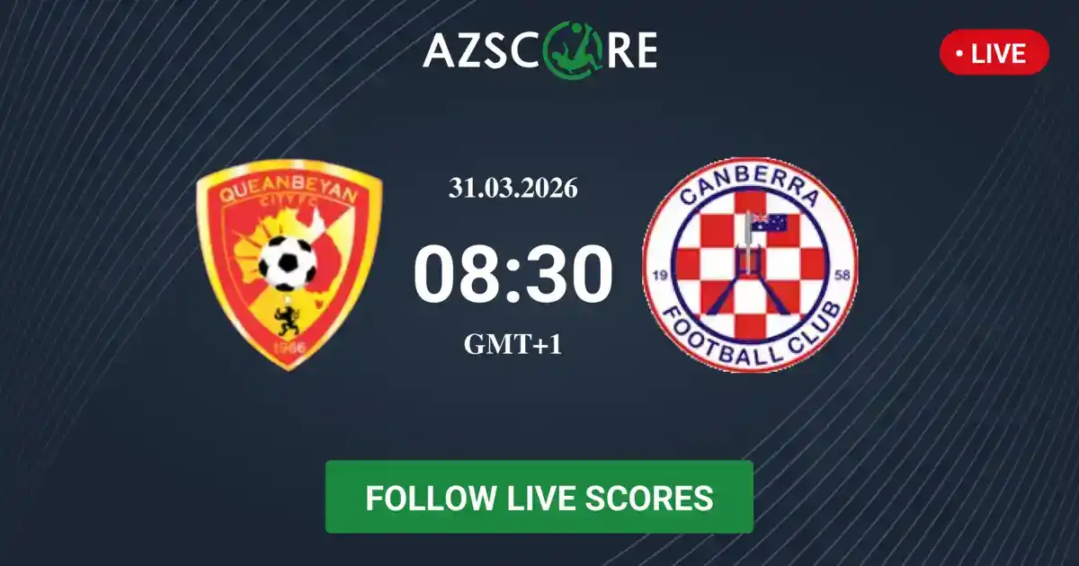 Queanbeyan City FC vs Croatia Canberra 31/03/2026 live score, H2H and ...
