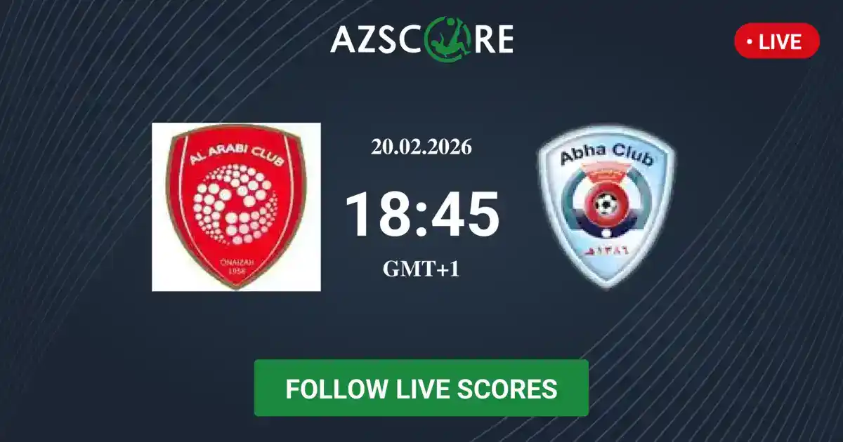 Al-Arabi Al Saudi vs Abha 20/02/2026 live score, H2H and stats ...