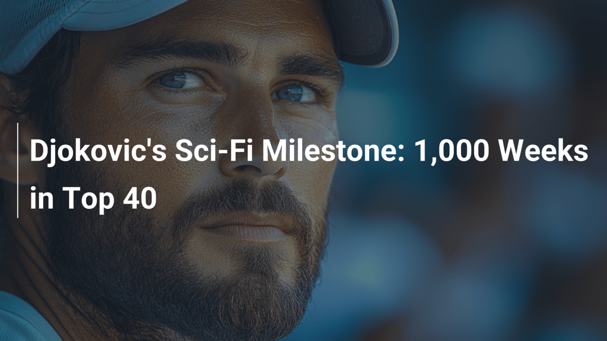 El hito de ciencia ficción de Djokovic: 1.000 semanas en el top 40 ...