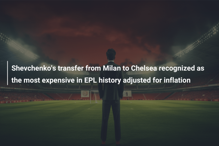 Shevchenko's transfer from Milan to Chelsea recognized as the most ...