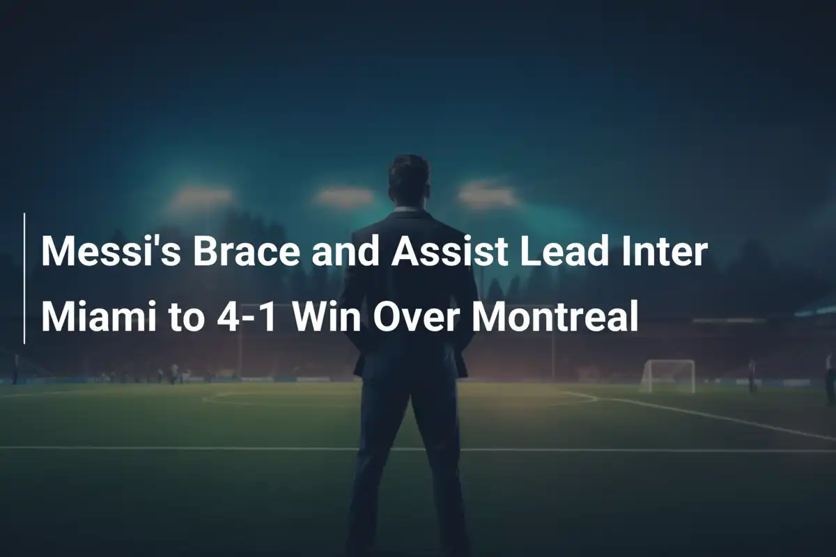 Messi brilla con doblete y asistencia en la victoria 4-1 del Inter Miami sobre Montreal ...