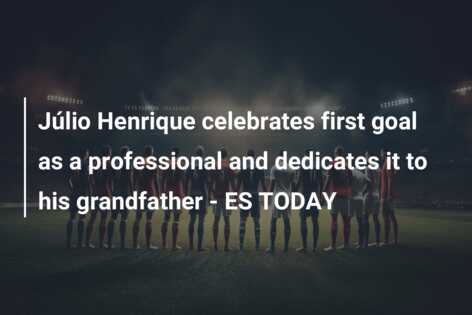 Júlio Henrique celebrates first goal as a professional and dedicates it ...