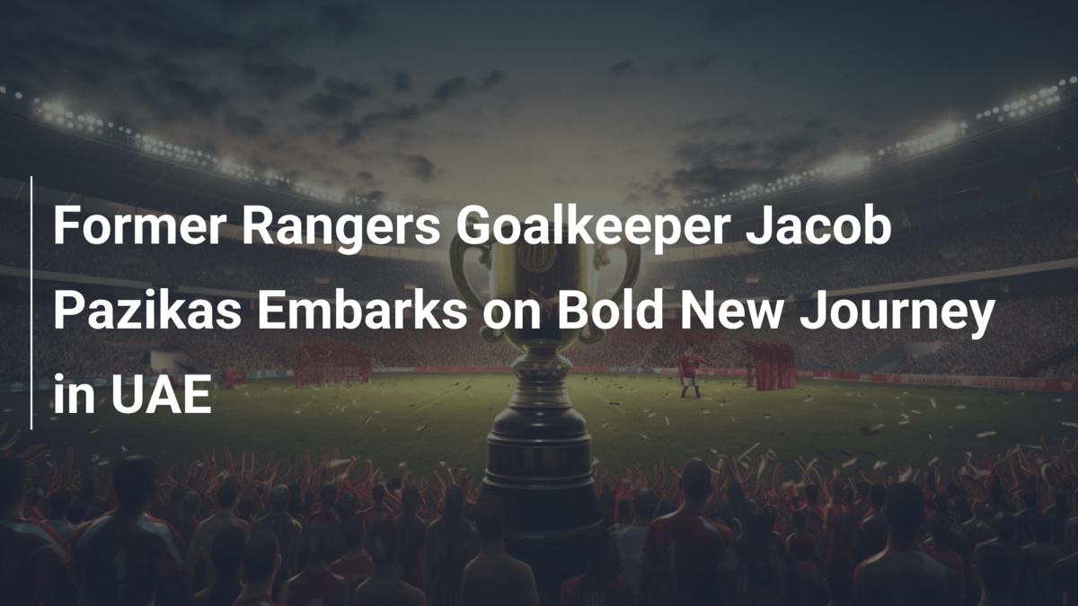 Jacob Pazikas, ex-gardien des Rangers, s'aventure aux Émirats ...