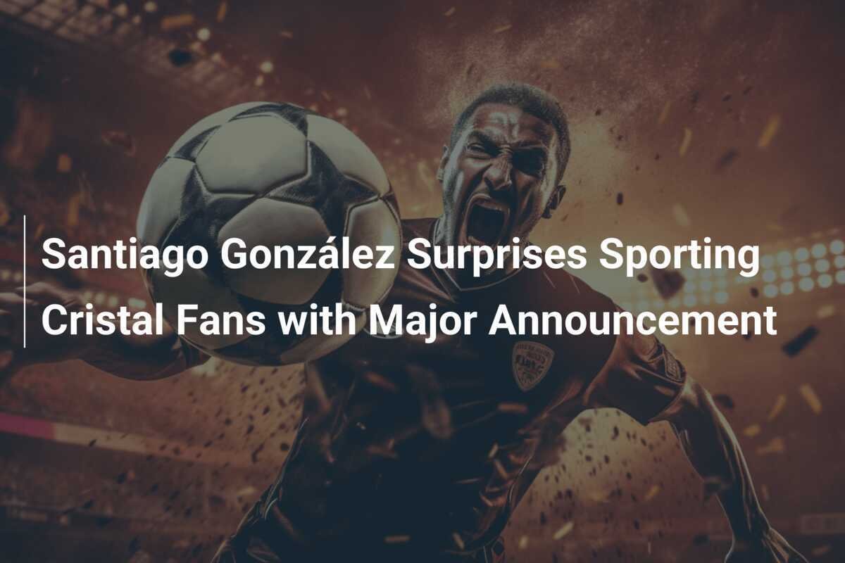 Santiago González surprend les fans de Sporting Cristal avec une ...