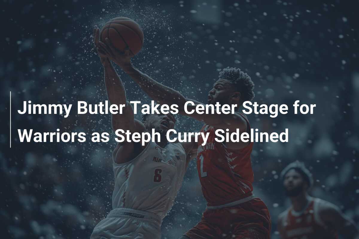 Jimmy Butler übernimmt die Hauptrolle bei den Warriors, während Steph ...