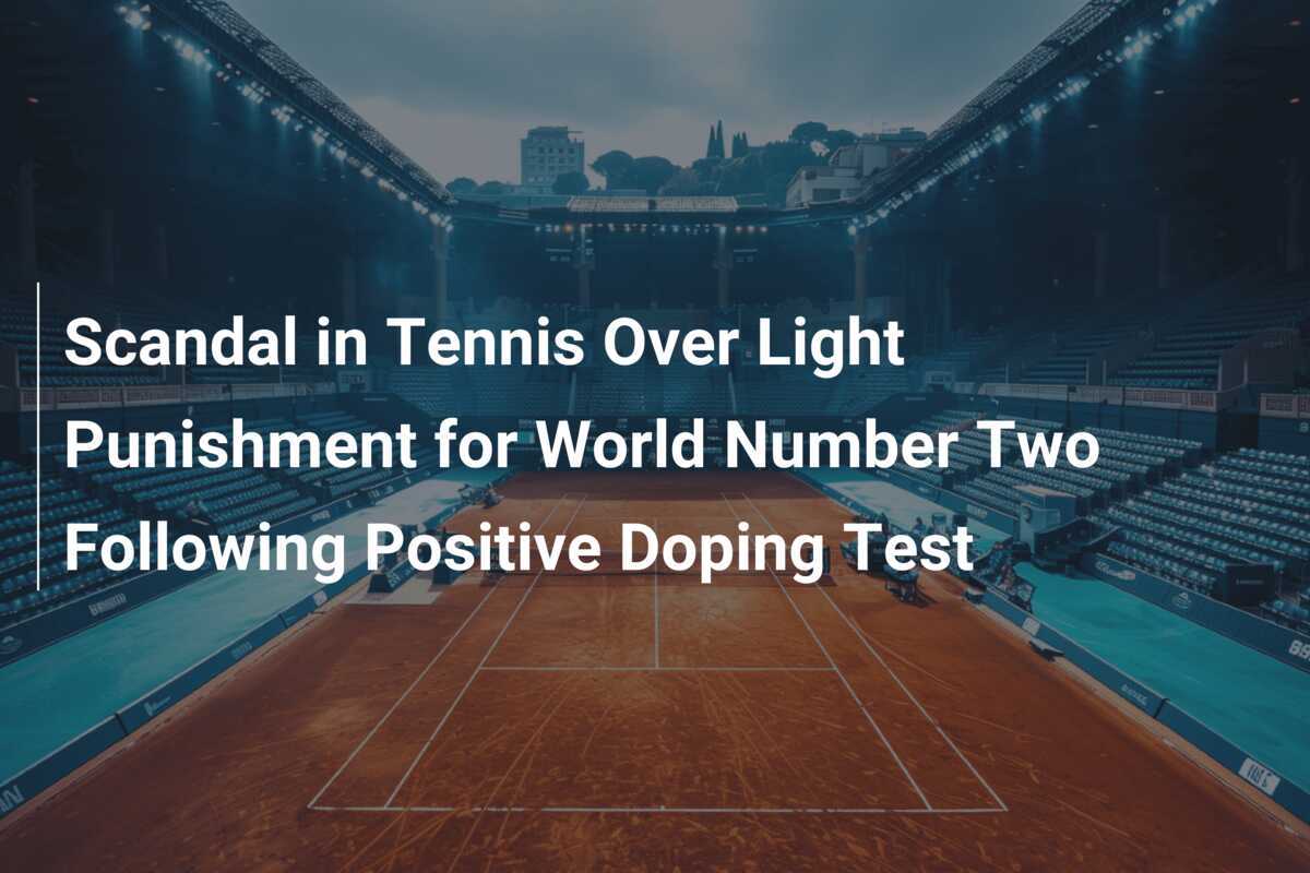 Scandal in Tennis Over Light Punishment for World Number Two Following ...