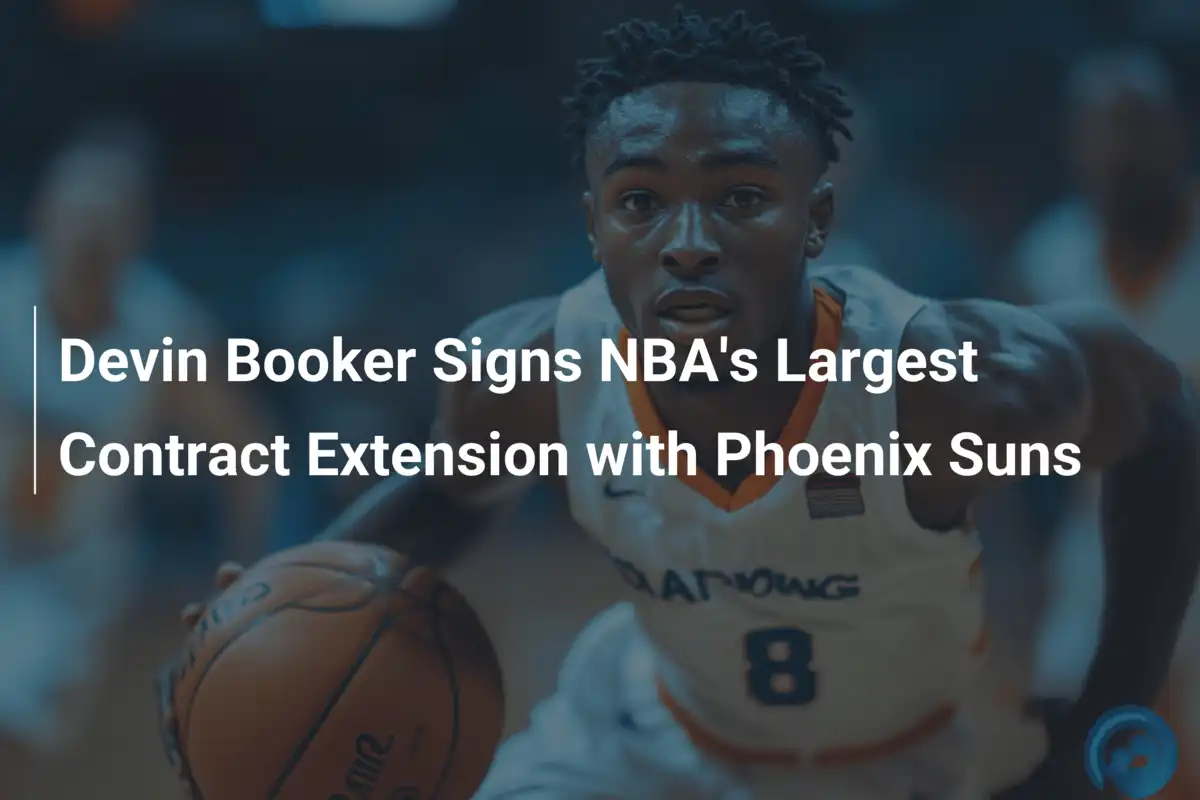 Devin Booker Signs NBA's Largest Contract Extension with Phoenix Suns - footboom1.com