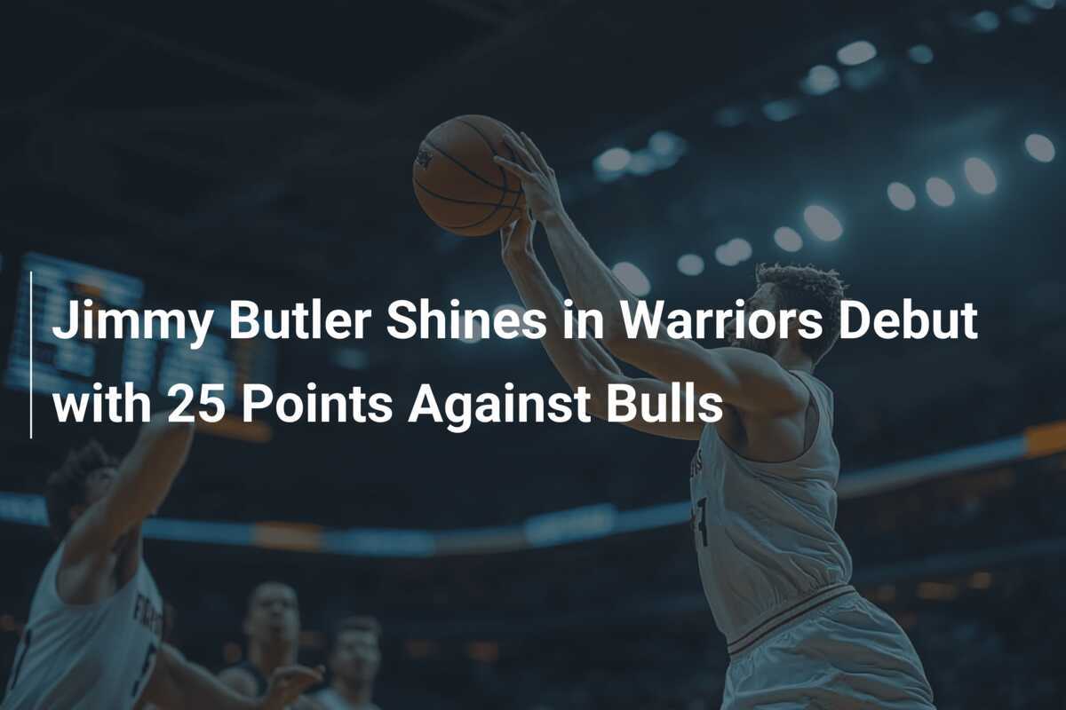 Jimmy Butler brille lors de ses débuts avec les Warriors face aux Bulls ...
