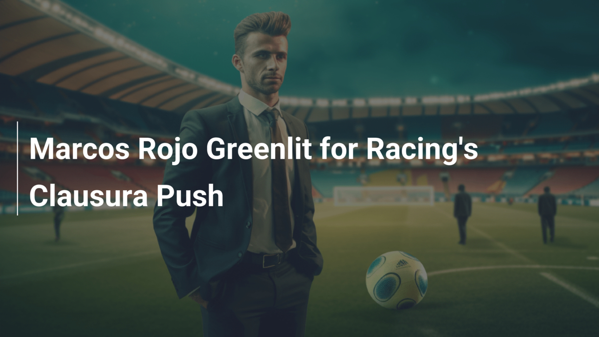Marcos Rojo Autorizzato per il Clausura del Racing - footboom1.com