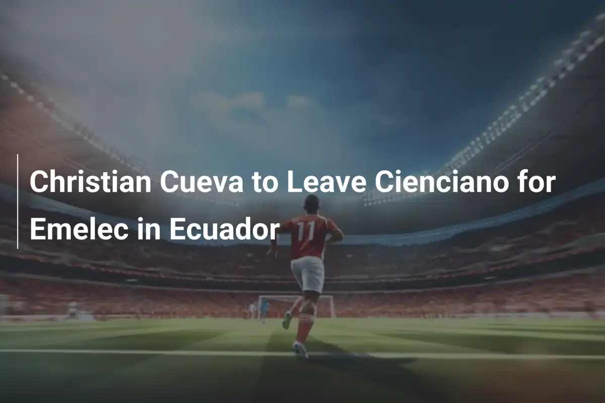 Christian Cueva Deixa o Cienciano e Ruma ao Emelec no Equador ...