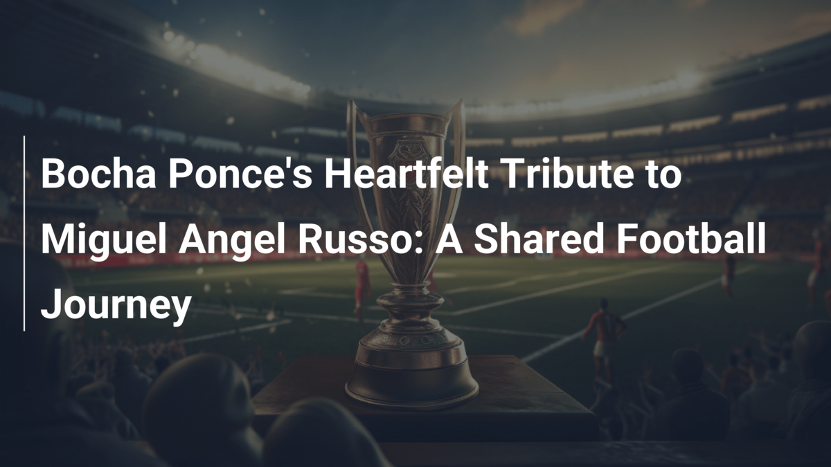 Bocha Ponce's Heartfelt Tribute to Miguel Angel Russo: A Shared ...