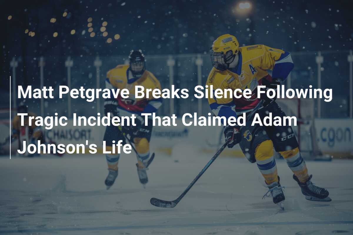 Matt Petgrave Breaks Silence Following Tragic Incident That Claimed ...