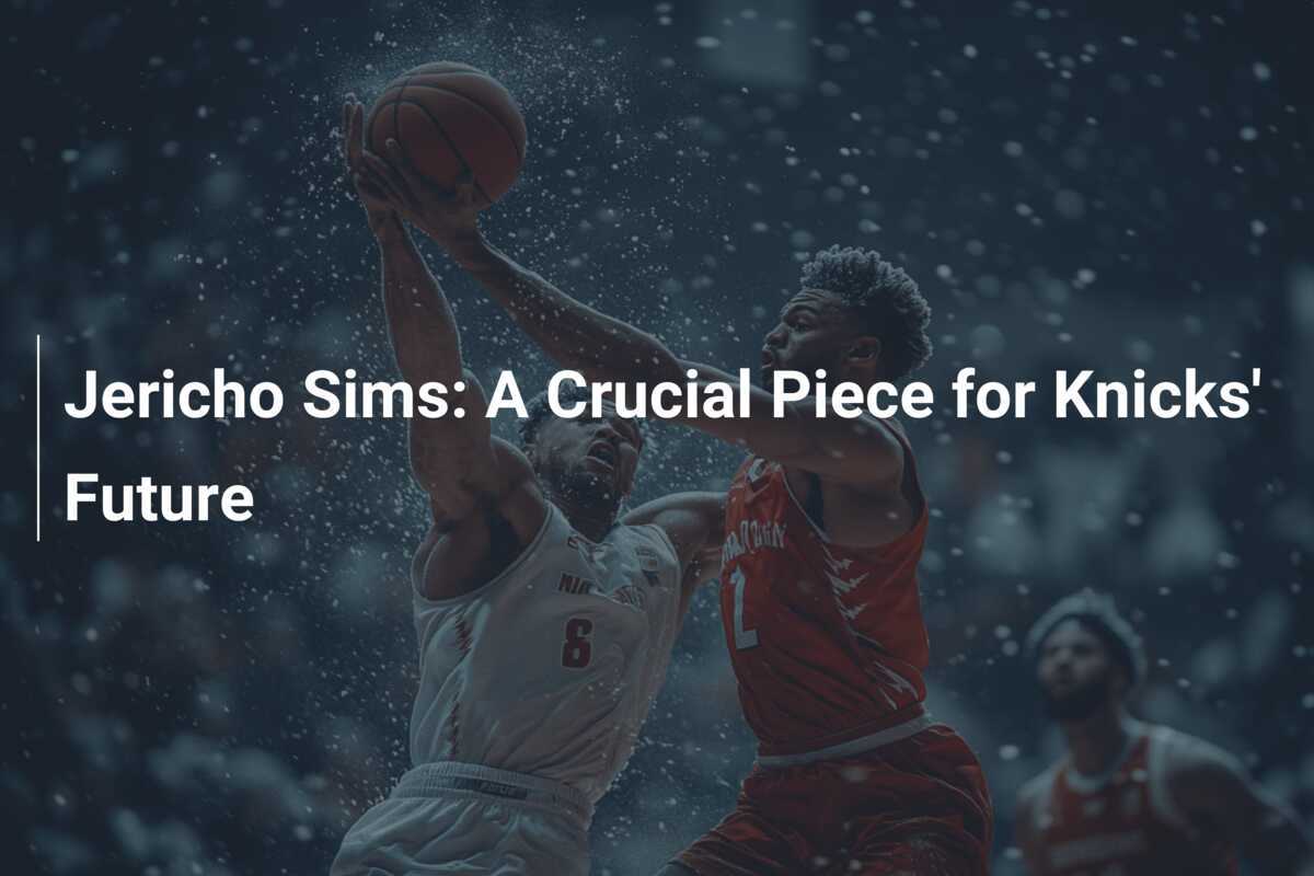 Jericho Sims: A Crucial Piece for Knicks' Future - footboom1.com