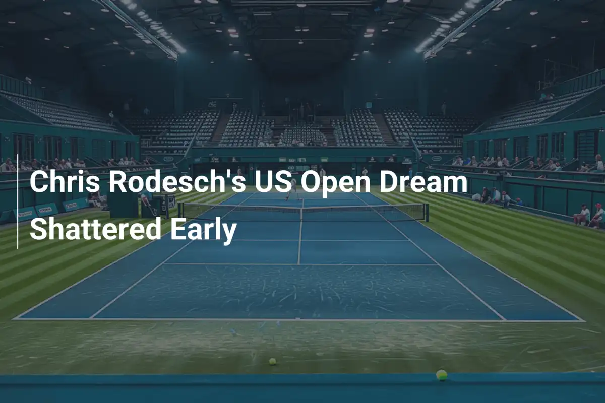 El sueño de Chris Rodesch en el US Open se trunca pronto - footboom1.com