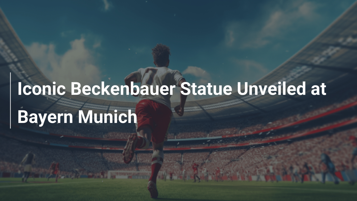 Legendäre Beckenbauer-Statue vor Allianz Arena enthüllt - footboom1.com