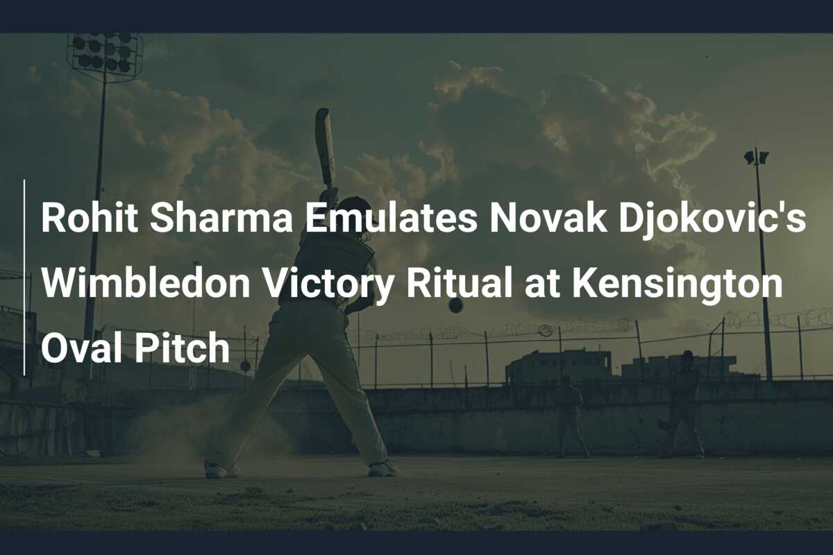 Rohit Sharma Emulates Novak Djokovic's Wimbledon Victory Ritual at ...