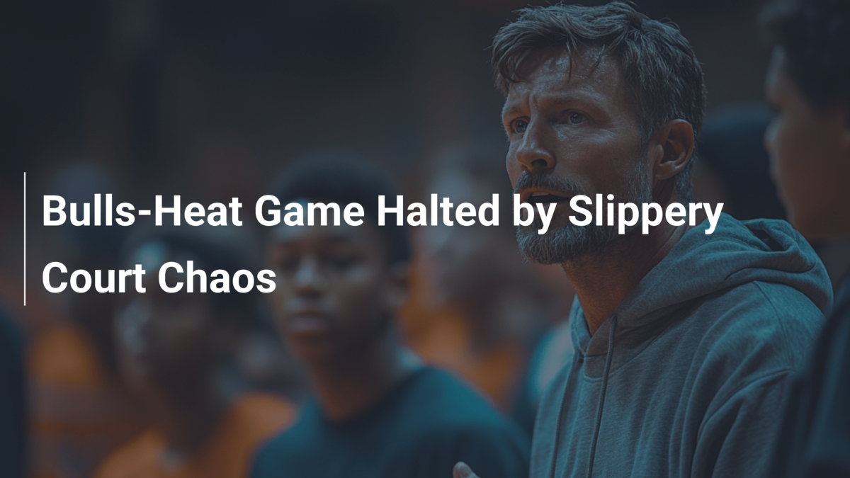 Bulls-Heat Game Halted by Slippery Court Chaos - footboom1.com