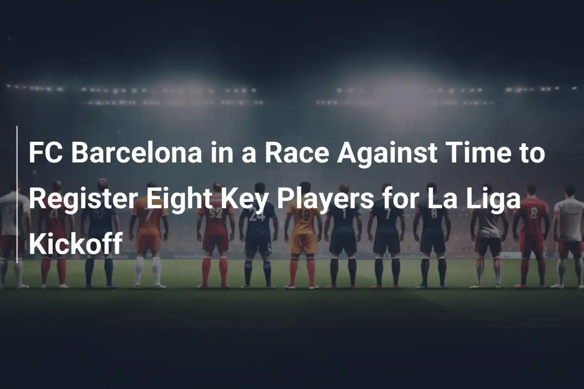 FC Barcelona em Corrida Contra o Tempo para Registrar Oito Jogadores ...