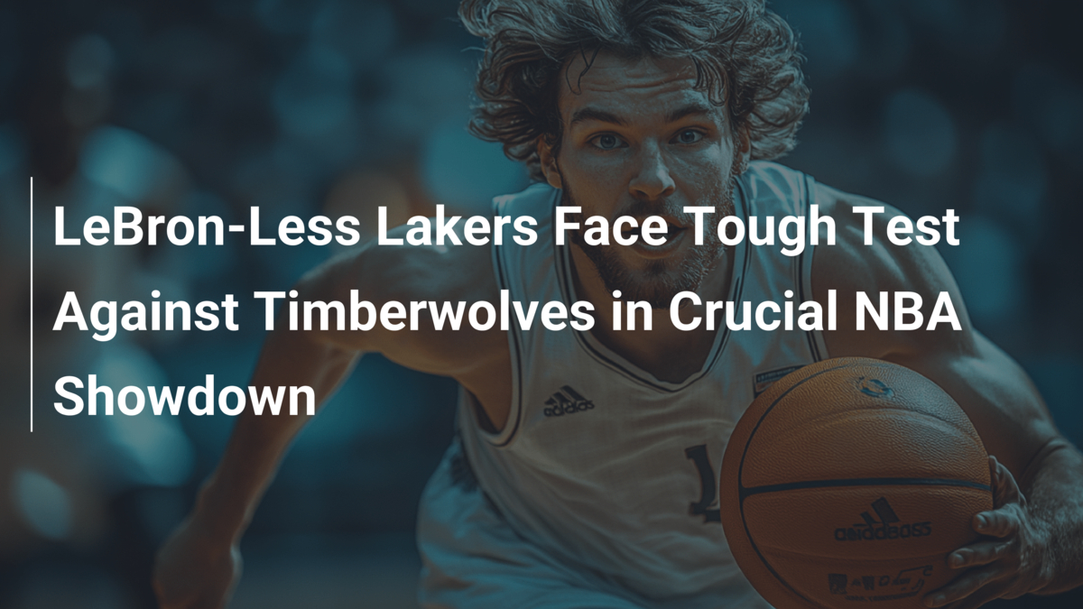 Lakers ohne LeBron: Harte Prüfung gegen Timberwolves in entscheidendem ...