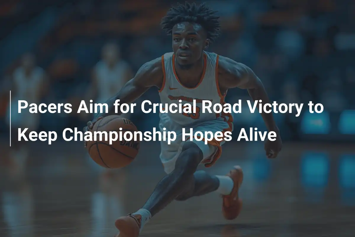 Pacers Buscan Victoria Clave Como Visitantes para Mantener Viva la ...