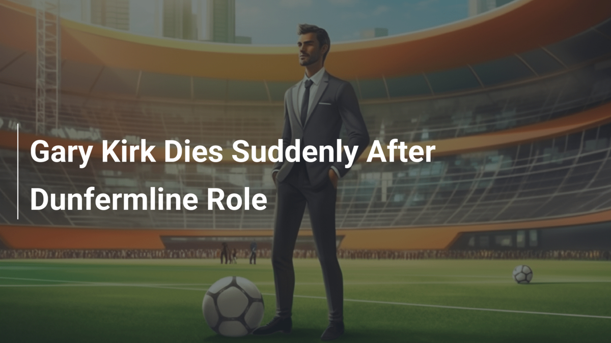 Gary Kirk décède soudainement après son rôle à Dunfermline - footboom1.com