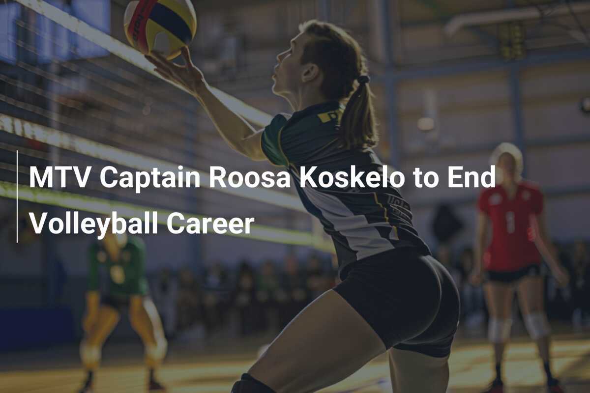 La capitaine Roosa Koskelo met un terme à sa carrière de volleyeuse ...