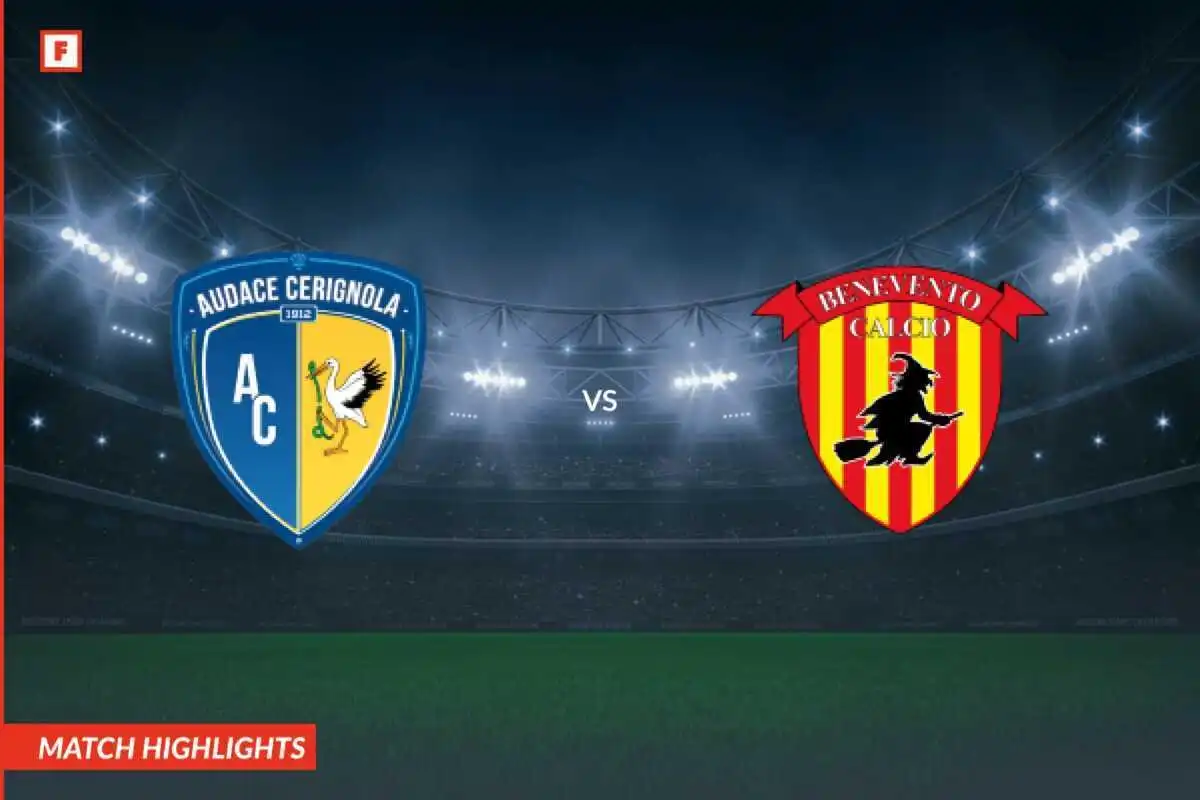 USD Audace Cerignola - Benevento Calcio goals and highlights ...