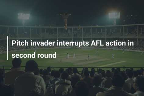 Pitch invader interrupts AFL action in second round - azscore.com