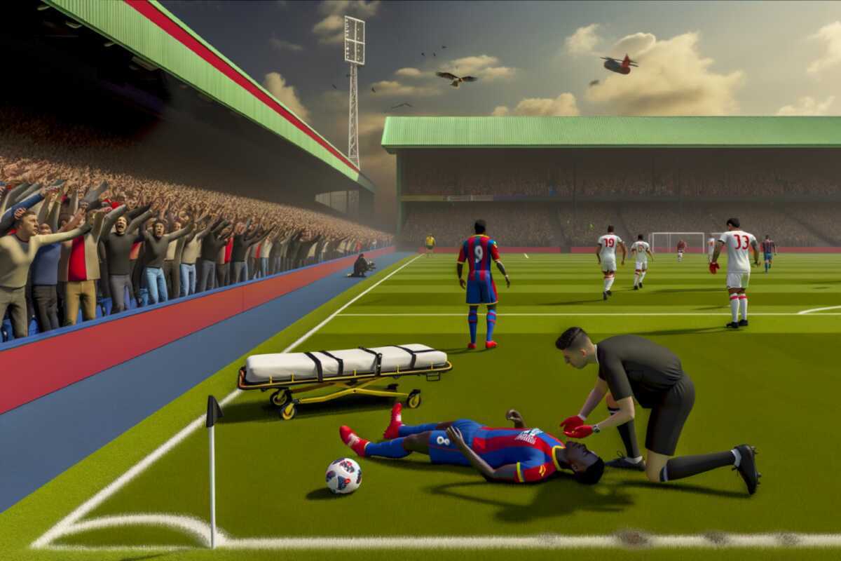 Crystal Palace's Mateta Hospitalized After Shocking Tackle - footboom1.com