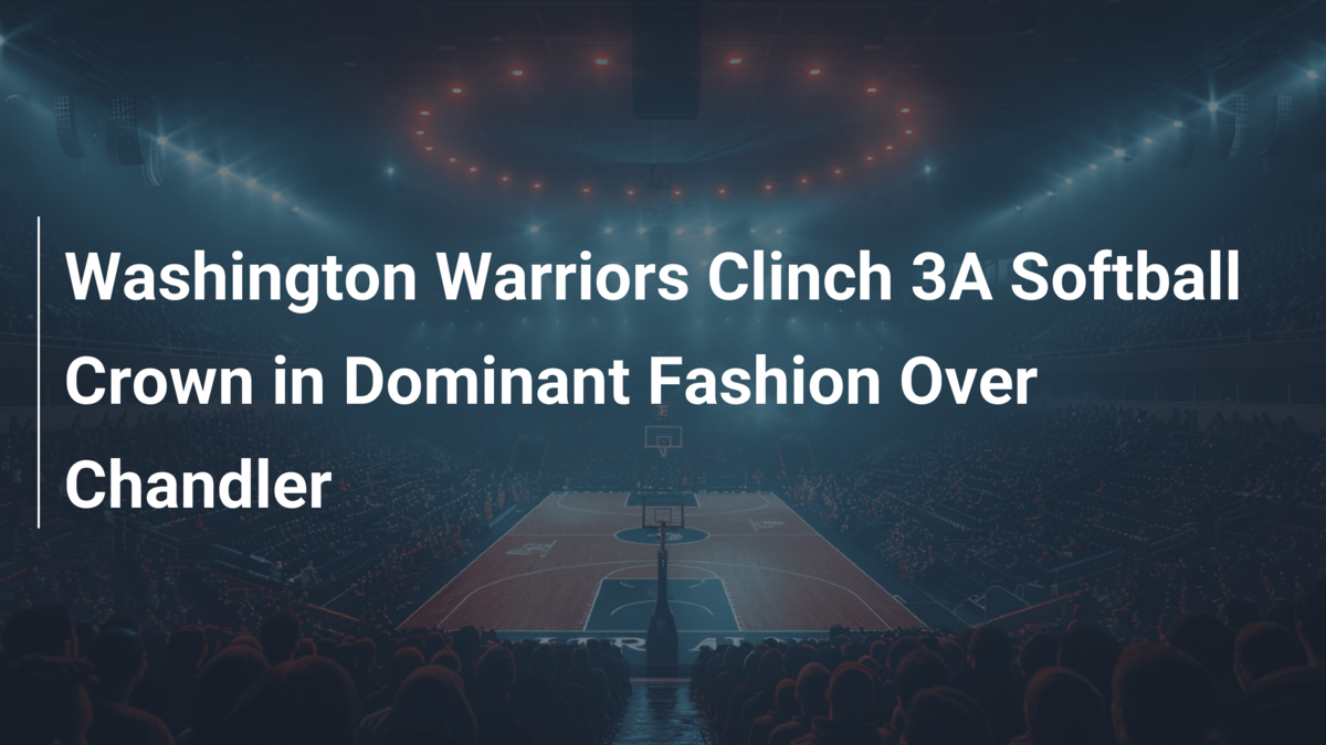 Les Warriors de Washington triomphent en softball 3A face à Chandler ...