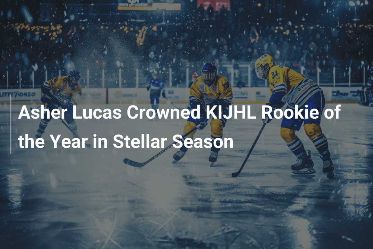 Asher Lucas Crowned KIJHL Rookie of the Year in Stellar Season ...