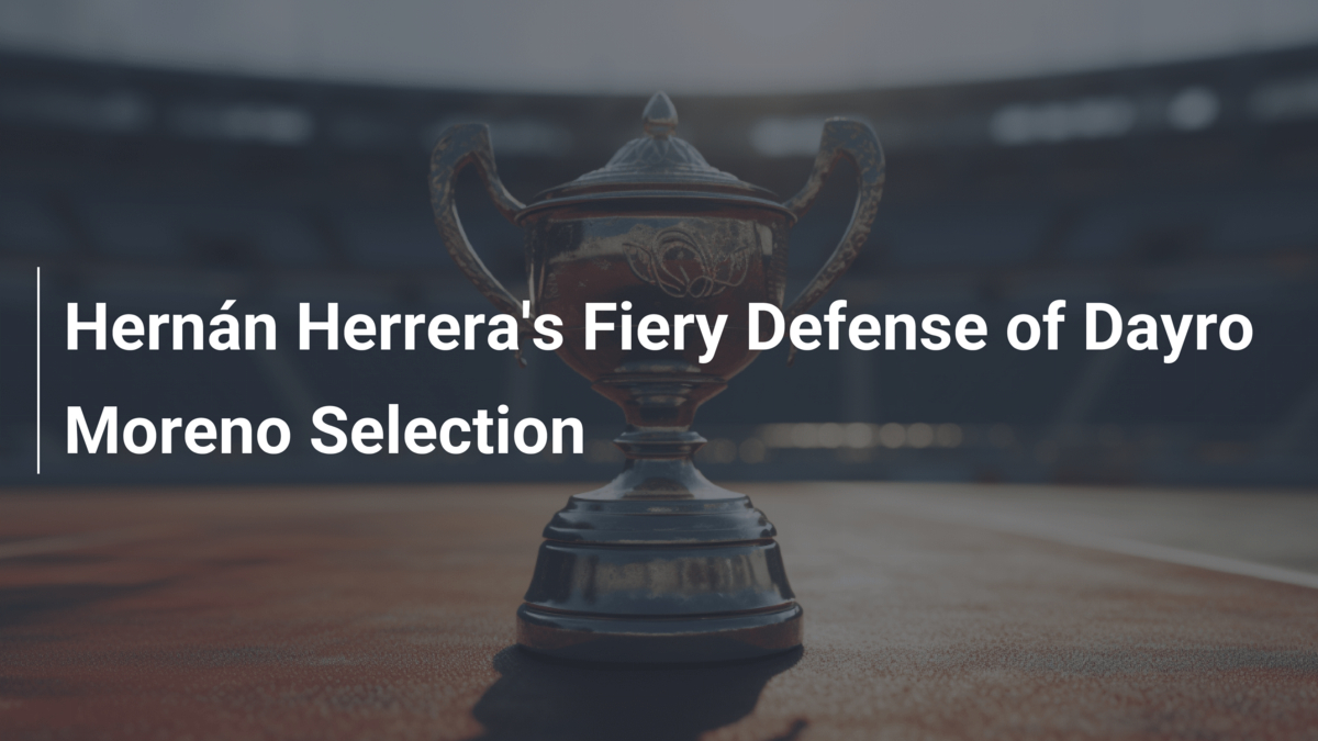 Hernán Herrera Bảo Vệ Nóng Bỏng Cho Dayro Moreno - footboom1.com