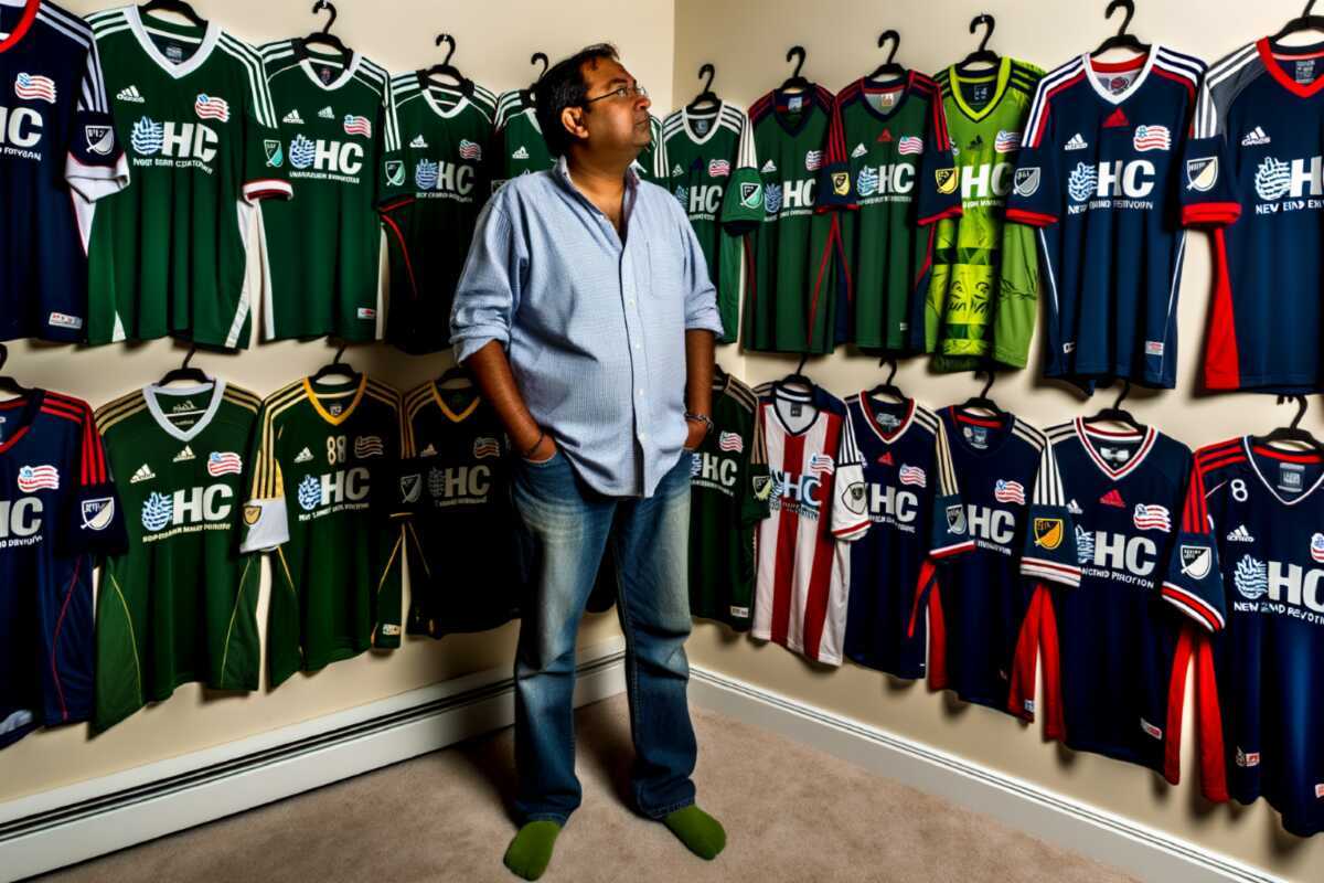 New England Revolution präsentiert neues Trikot – Fan feiert Sammlung ...