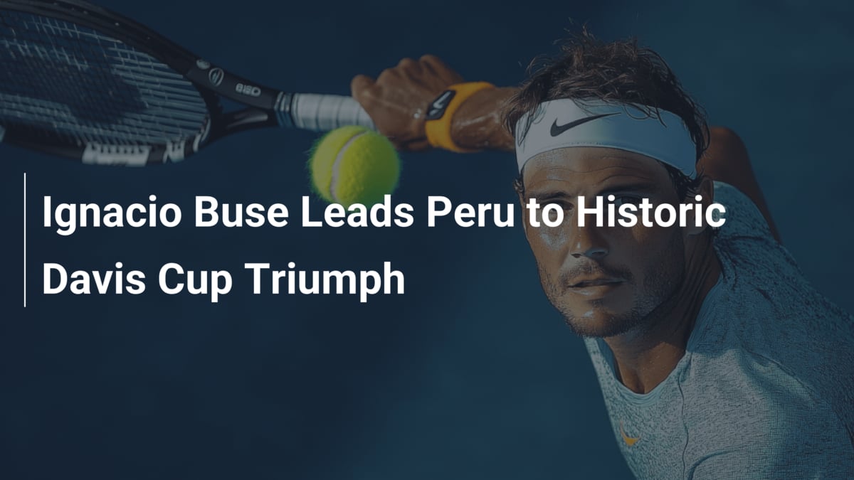 Ignacio Buse Lidera Peru a Triunfo Histórico na Copa Davis - footboom1.com