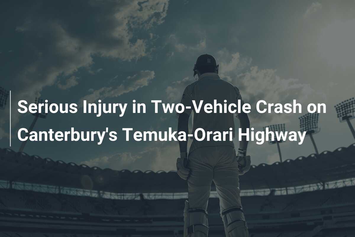 Serious Injury in Two-Vehicle Crash on Canterbury's Temuka-Orari ...
