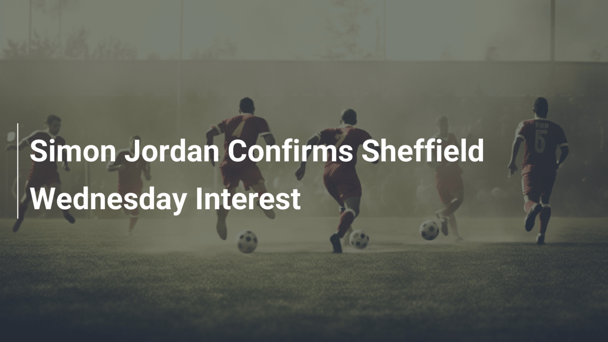 Simon Jordan Conferma Interesse per lo Sheffield Wednesday - footboom1.com