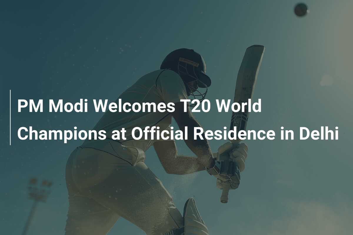 PM Modi Welcomes T20 World Champions at Official Residence in Delhi ...