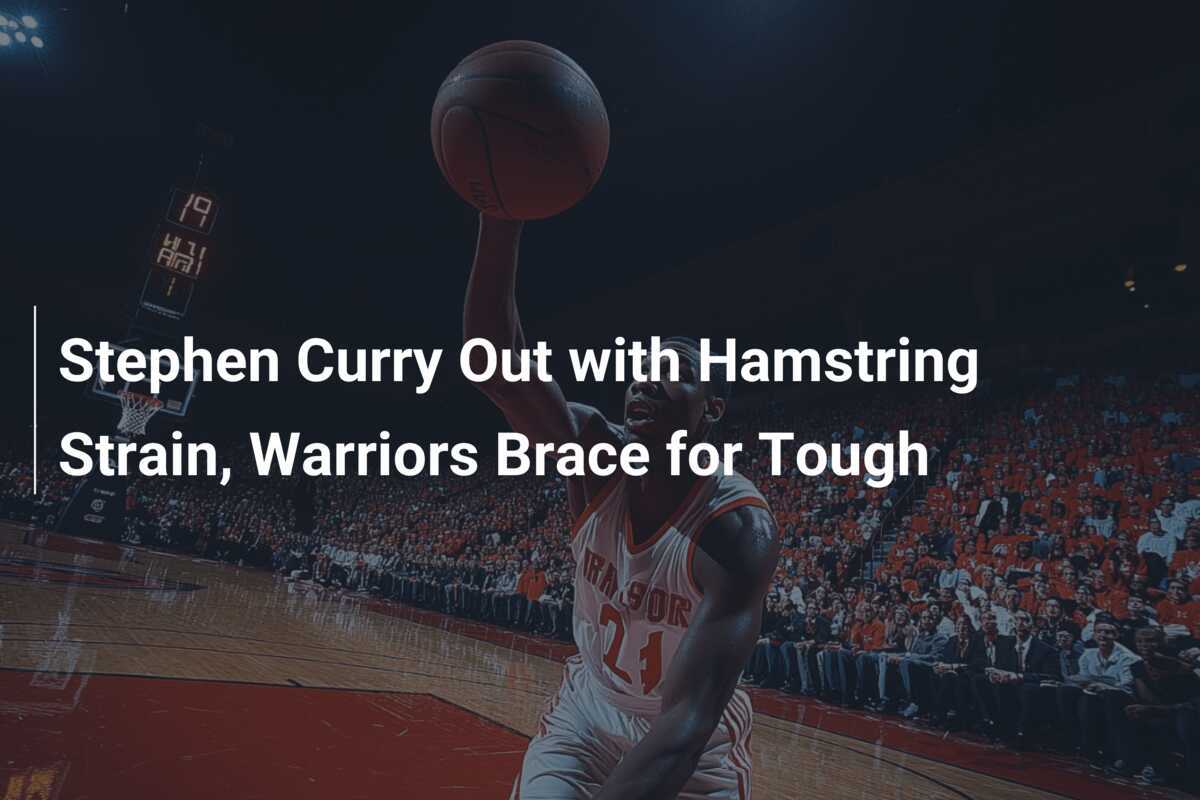 Stephen Curry Fuera por Distensión en el Isquiotibial, Warriors se ...