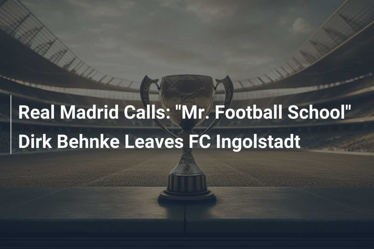 Real Madrid Chama: "Sr. Escola de Futebol" Dirk Behnke Deixa o FC ...