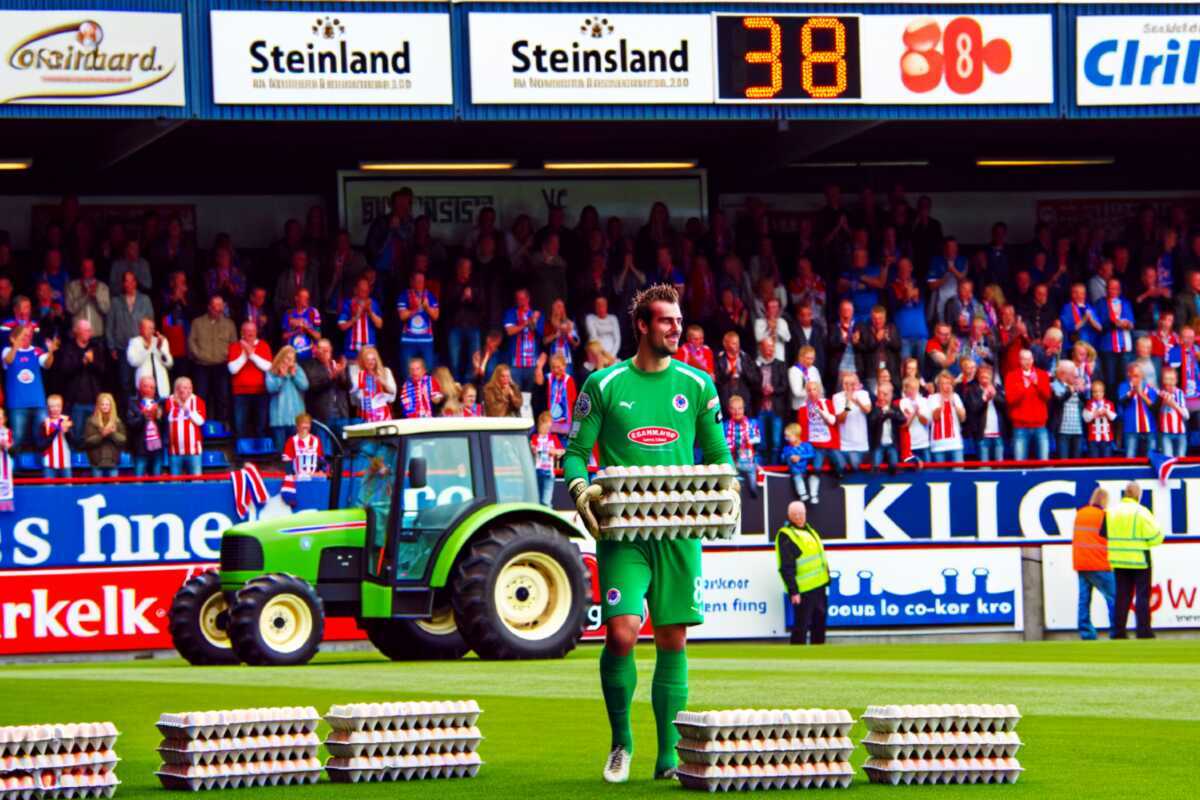 Goalkeeper Receives 48 Eggs as Prize After Saving Penalty - footboom1.com