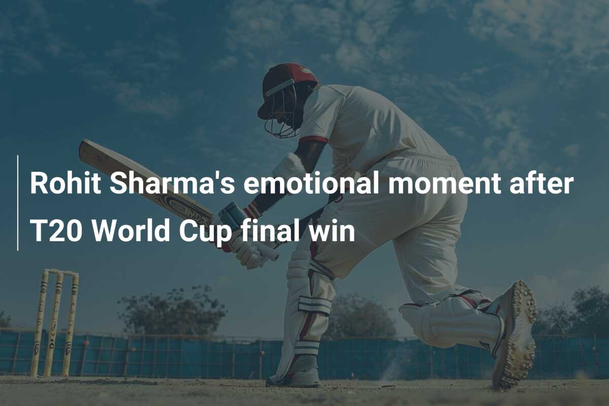 Rohit Sharma’s emotional moment after T20 World Cup final win ...