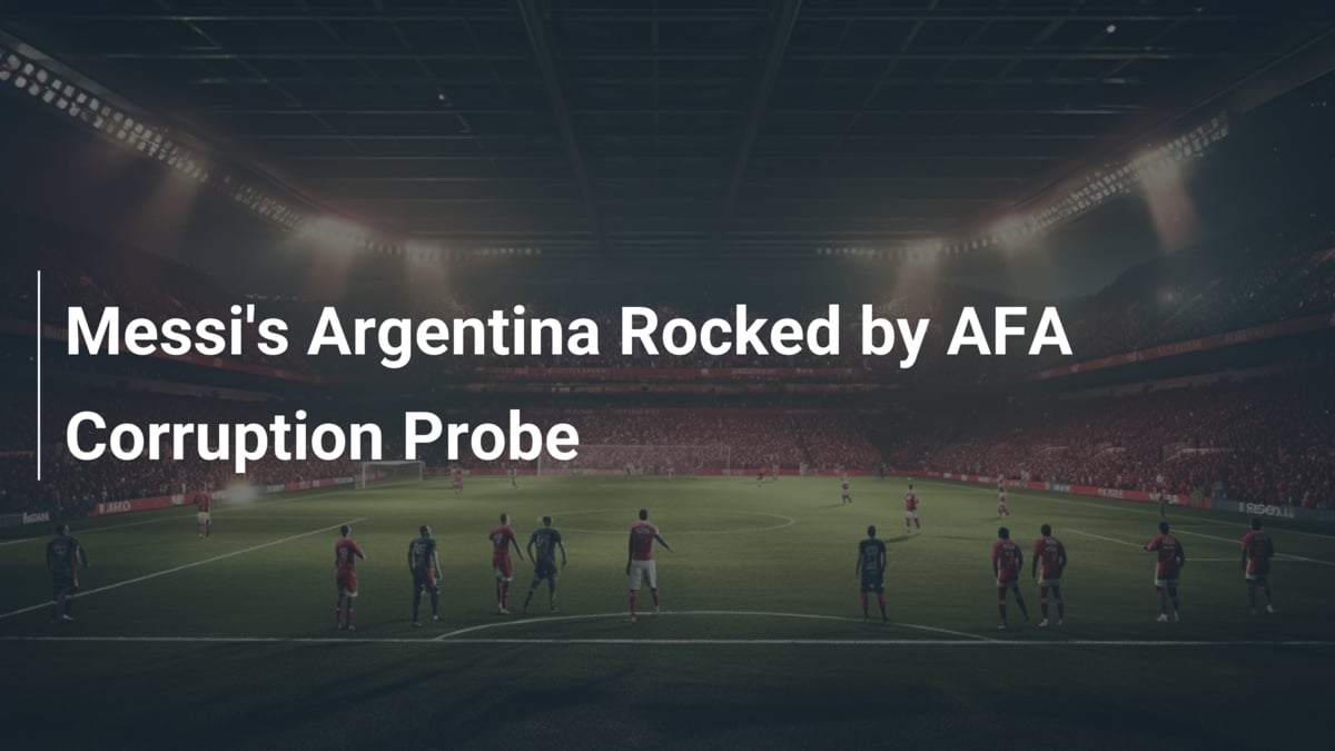 Messi's Argentina Rocked by AFA Corruption Probe - footboom1.com