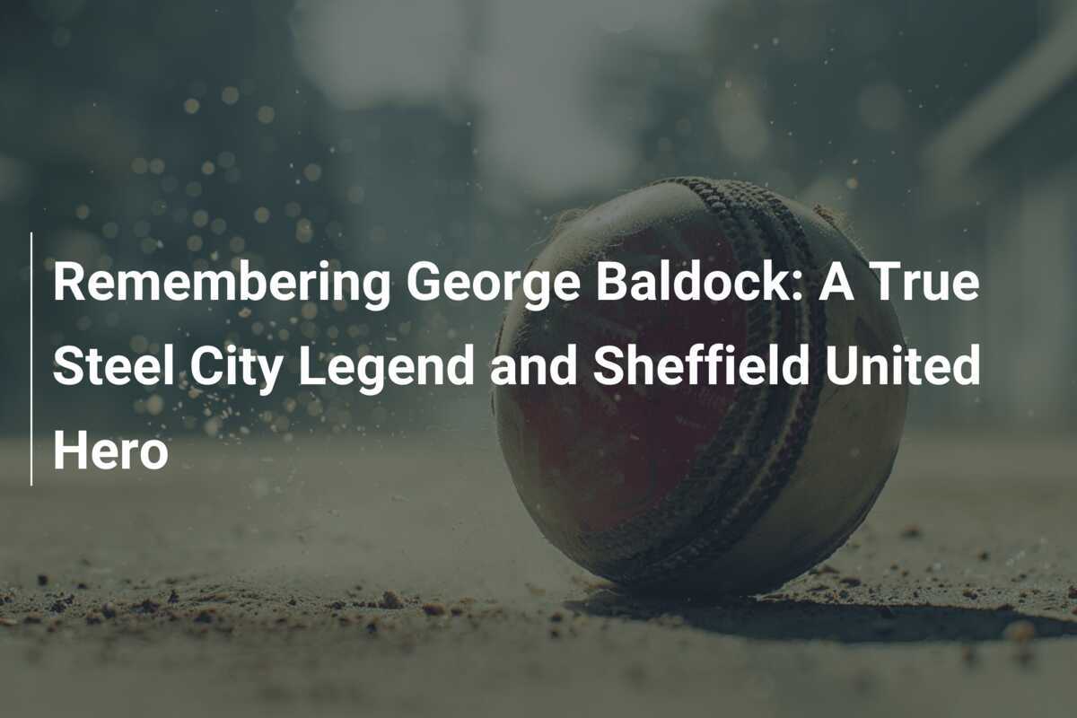 Remembering George Baldock: A True Steel City Legend and Sheffield ...